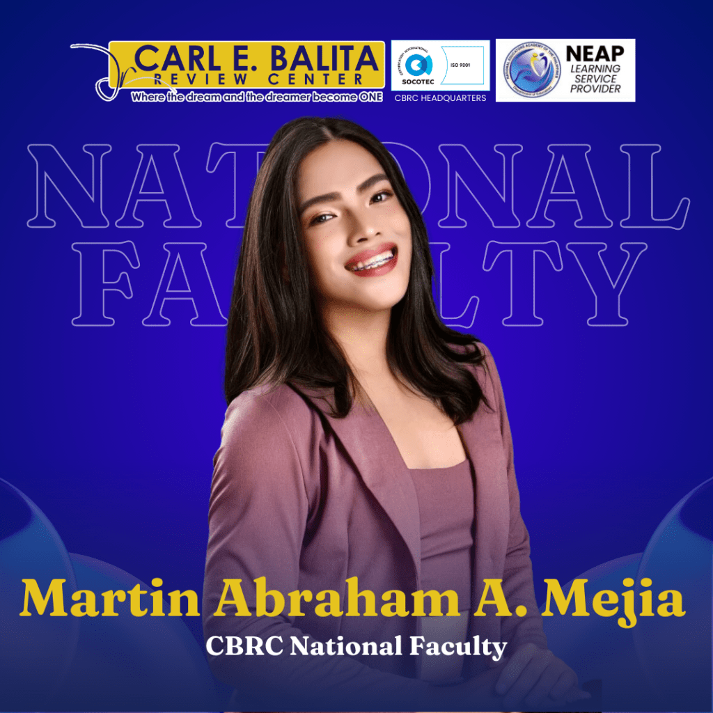 Martin Abraham A. Mejia - Carl Balita Review Center - CBRC