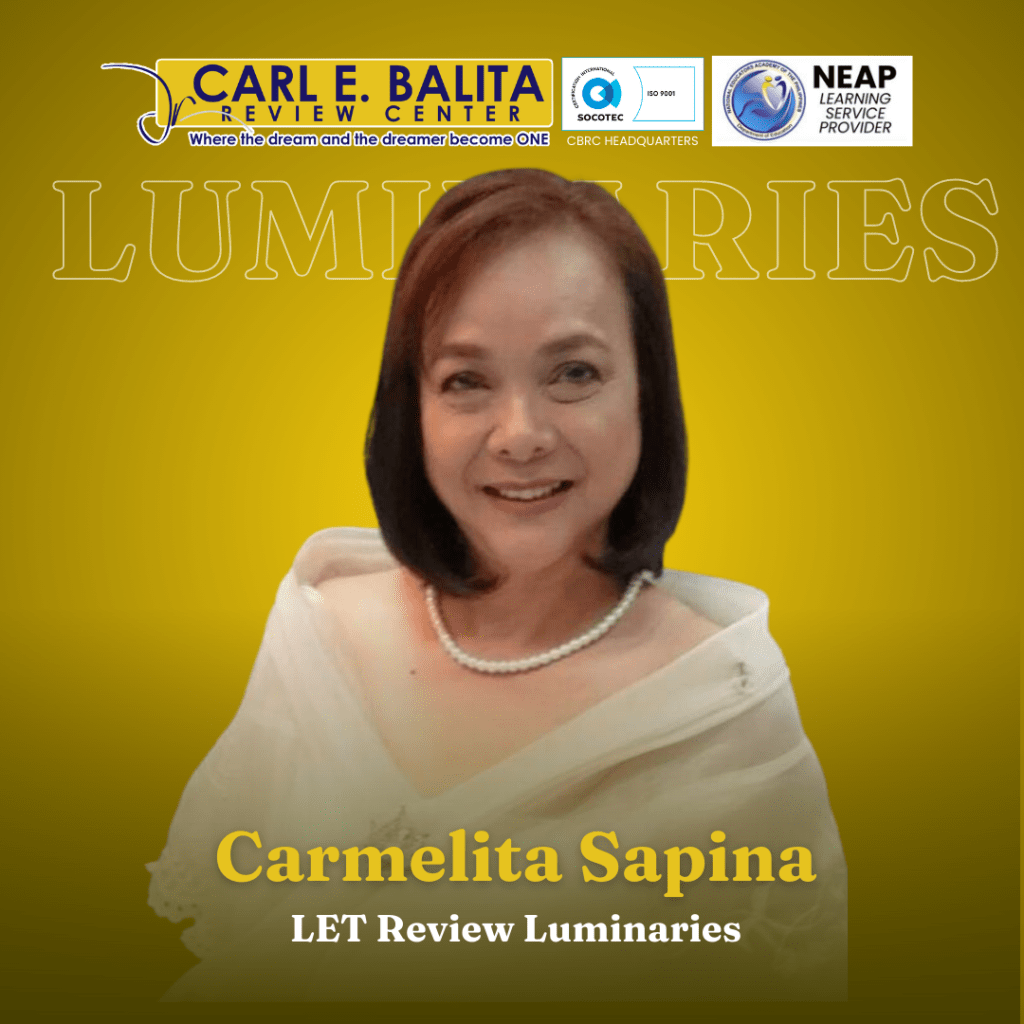 Maria Carmelita G. Sapina - Carl Balita Review Center - CBRC
