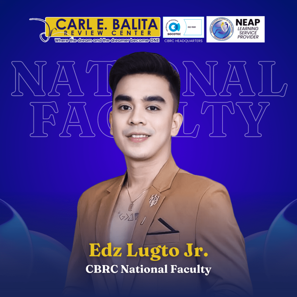 Edz Lugto JR - Carl Balita Review Center - CBRC